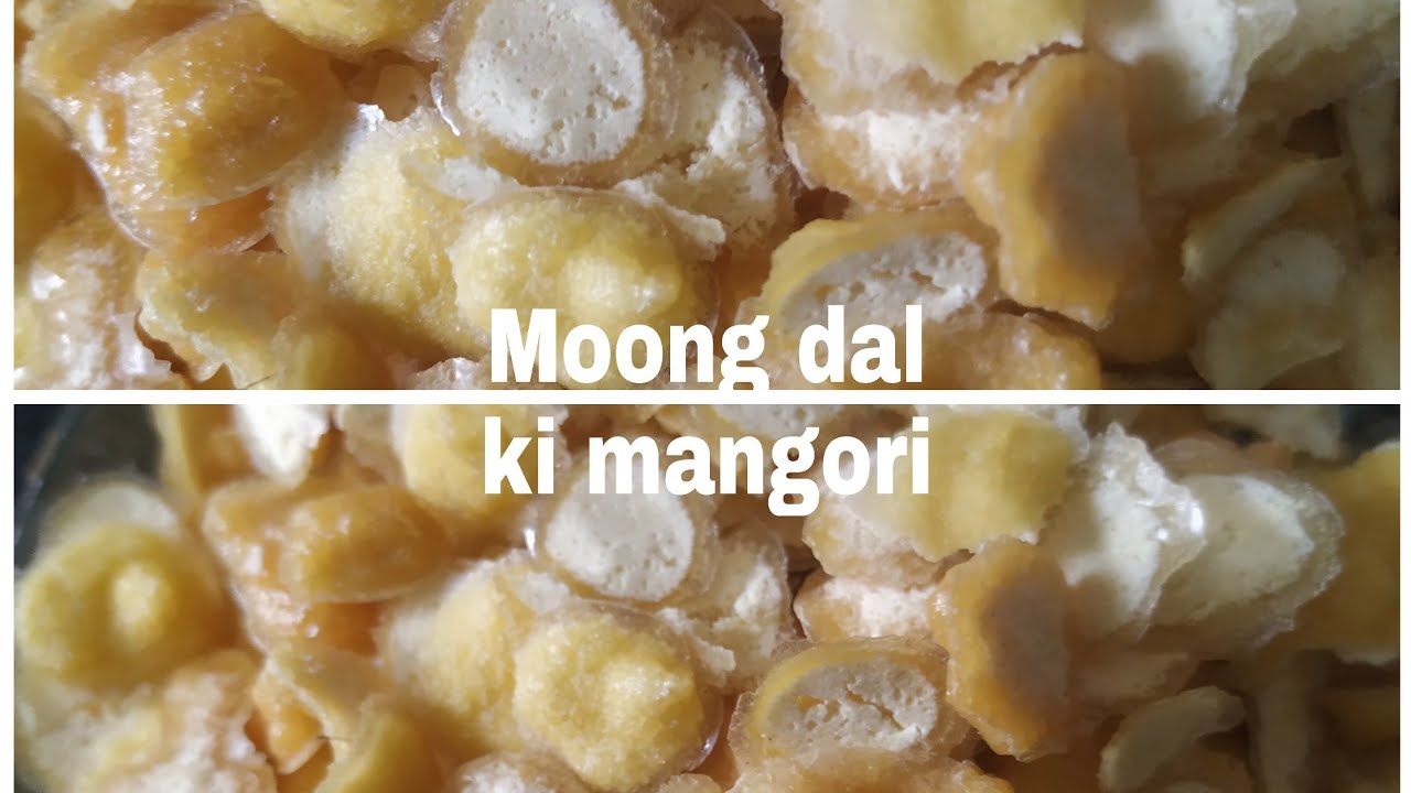 Moong dal ki Mangori/Mangori recipe - YouTube