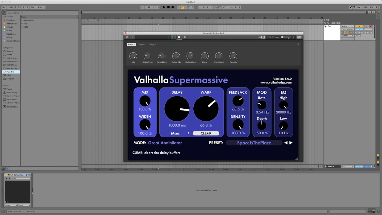Testing out Valhalla DSP's Supermassive Plugin - YouTube