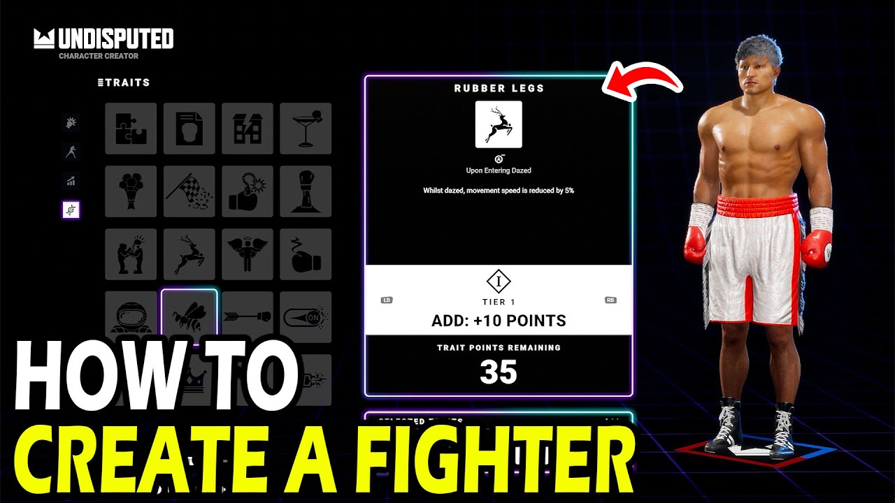 How to Create a Fighter in Undisputed - YouTube