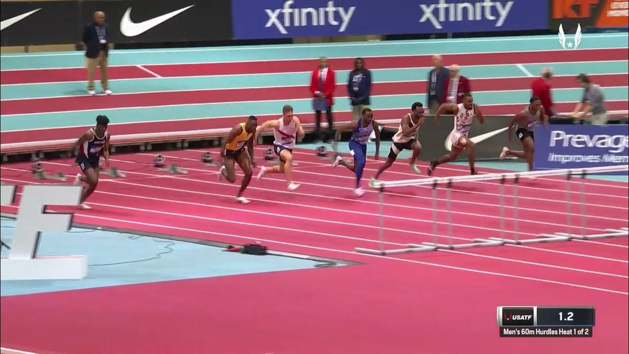 2024 USATF Indoor Championships | Men's 60mH World Record - YouTube