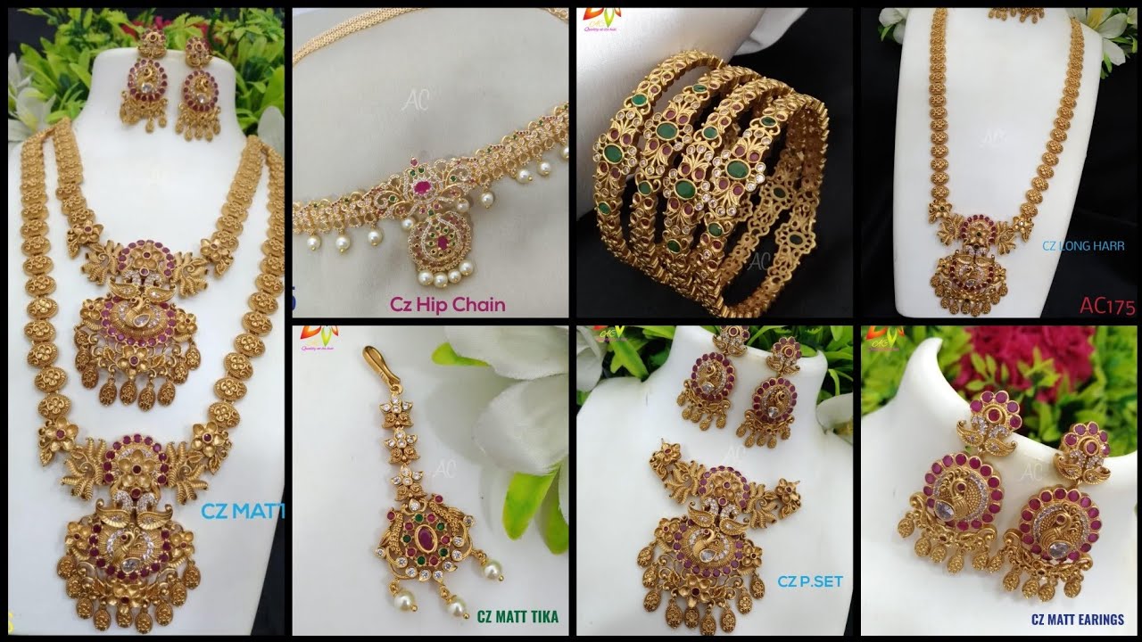 Premium quality matt jewellery collection to buy online WhatsApp ...