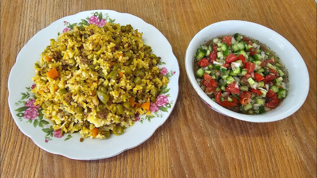 The best Loobia Polo I have ever eaten | It is so delicious 😋👌 - YouTube
