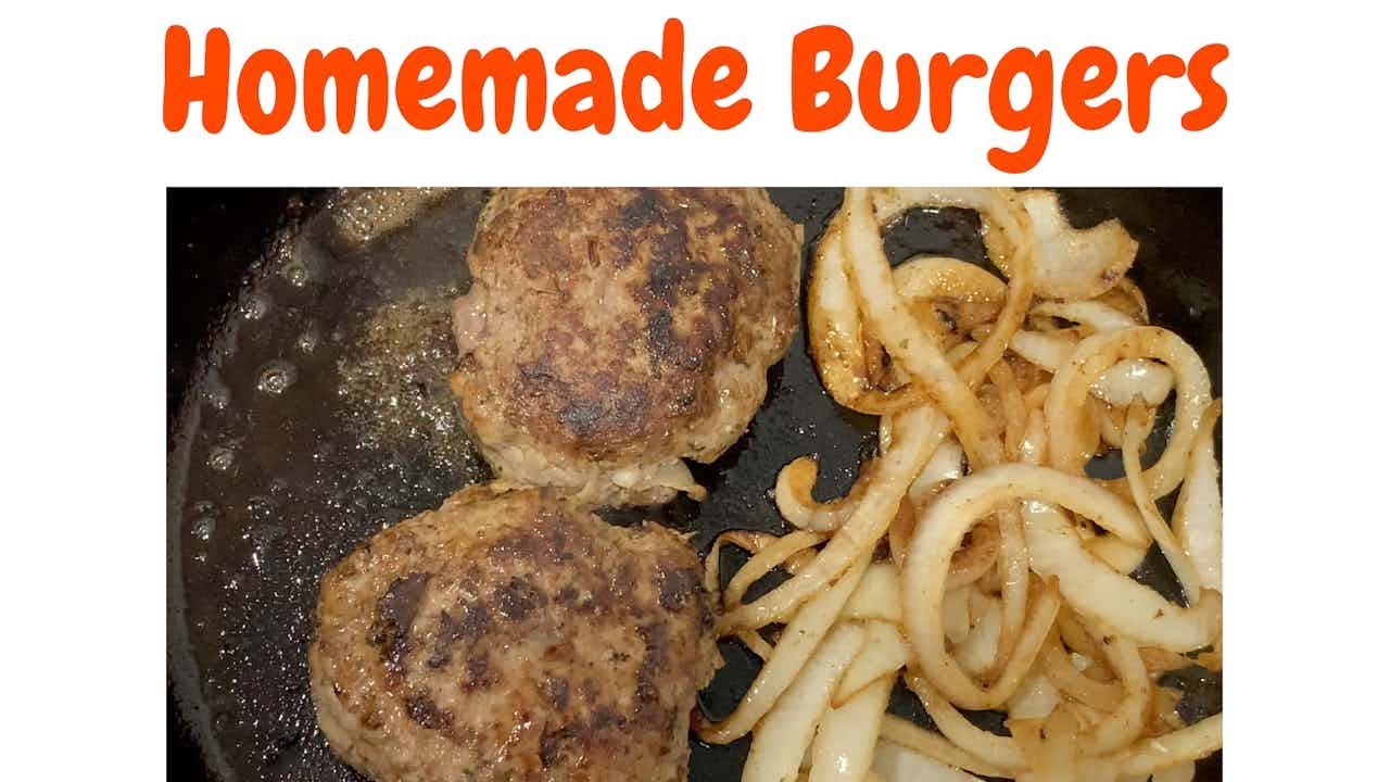 How to Cook Ground Lamb Burger and Sautéed Onions With Savory Sauce ...