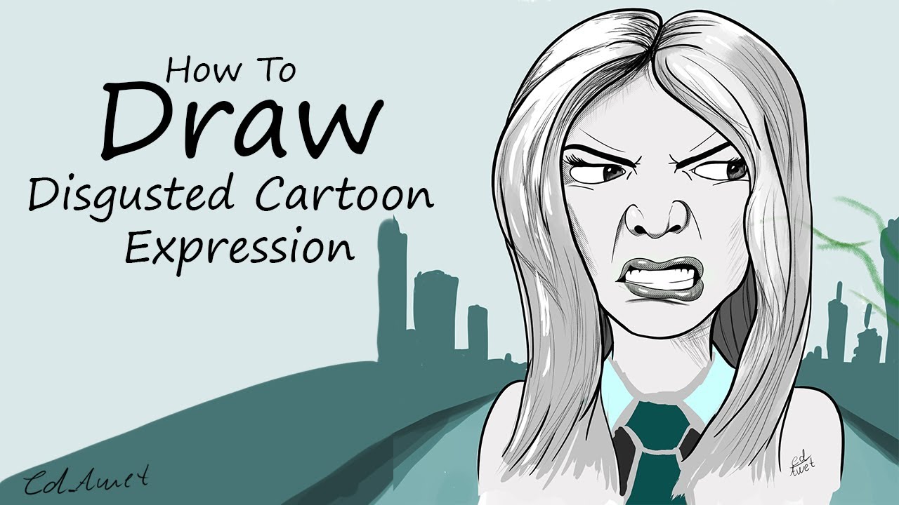 How to Draw Sick Disgusted Expression. My First Face Drawing Upload ...