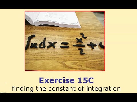Ex 15C - Finding the constant of integration - Y12 A Level Maths - YouTube