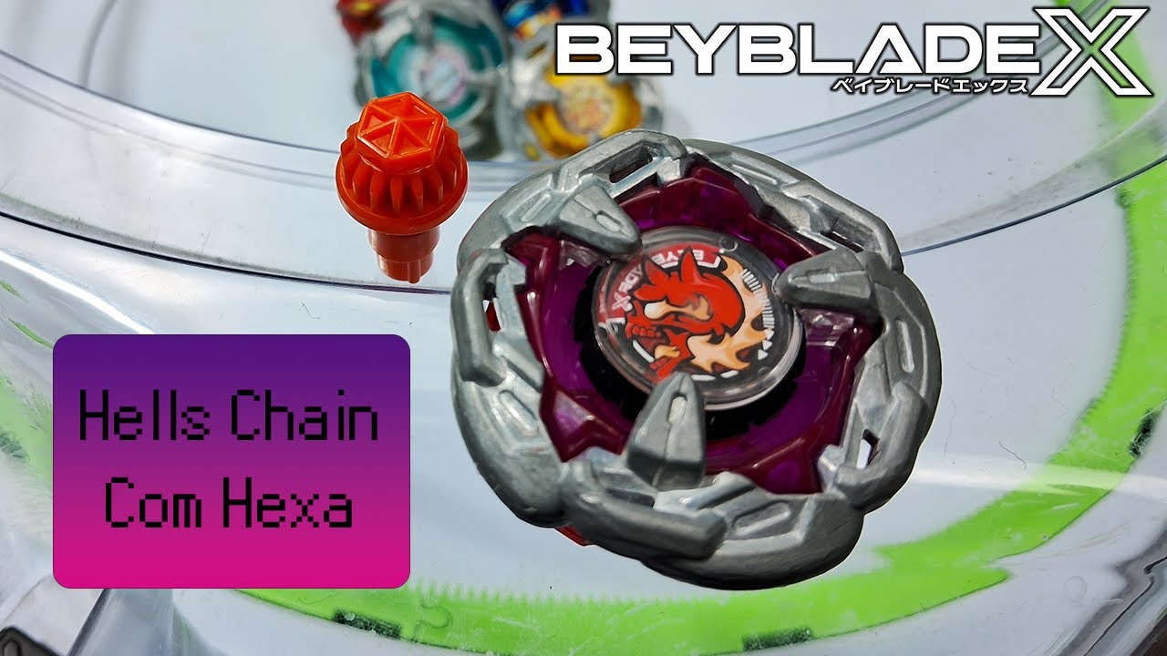 Defendendo com a corrente - Hells Chain 5-60 H - Beyblade X - YouTube