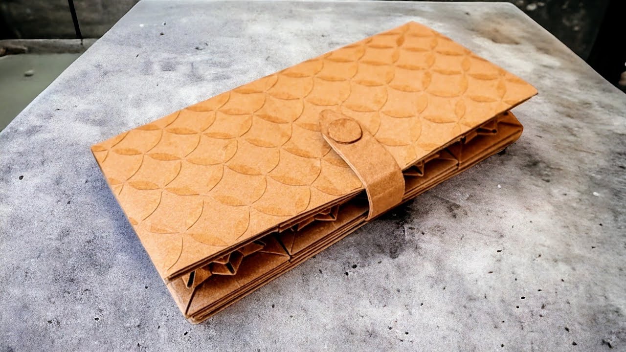 29 POCKETS CARDBOARD WALLET | Handmade Paper Wallet | Cardboard Recycle ...