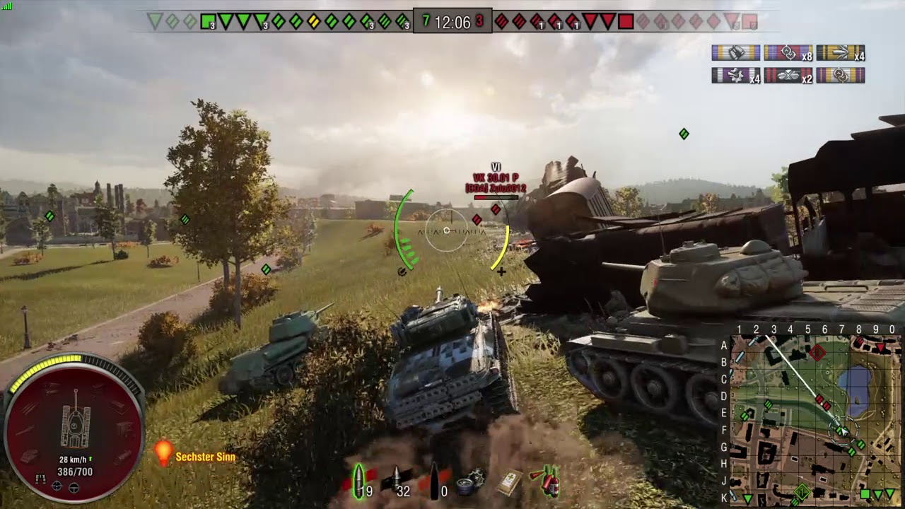 Strv m/42-57 Widepark normal battle with Nitro-Franz WoT Console PS4 ...