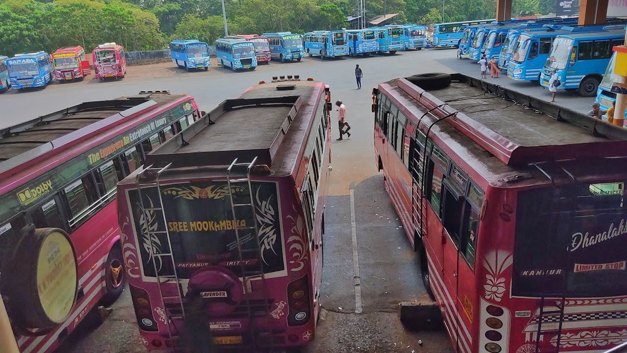 എൻജിൻ മുഴങ്ങുന്ന സൗണ്ടുമായി കണ്ണൂർ സ്റ്റാൻഡും കിടിലൻ ബസുകളും 🔥🔥kannur ...