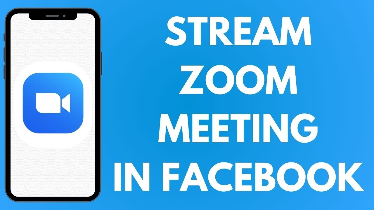 How To Stream Zoom Meeting On Facebook - YouTube
