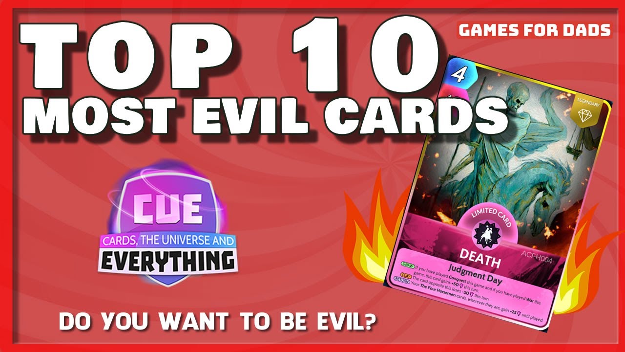 Top 10 Most Evil Cards - CUE, Cards Universe & Everything - YouTube
