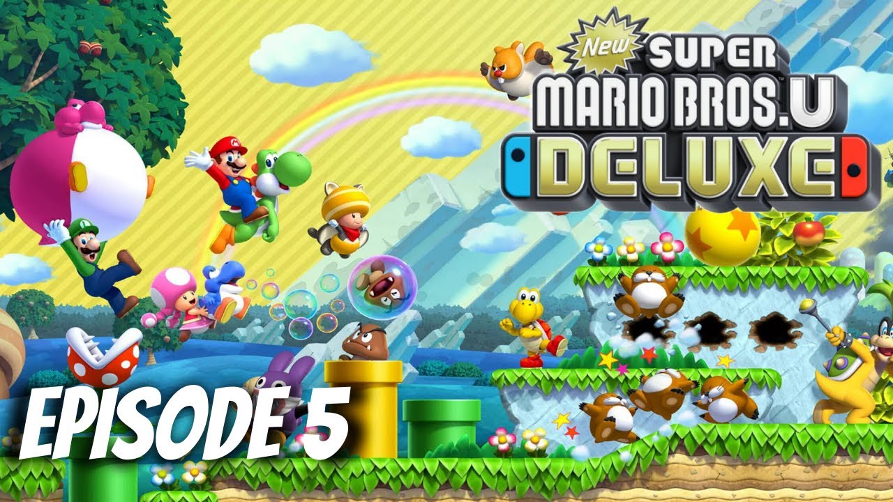 New Super Mario Bros U DELUXE les blocs serpent, ATTENTION ça va ...