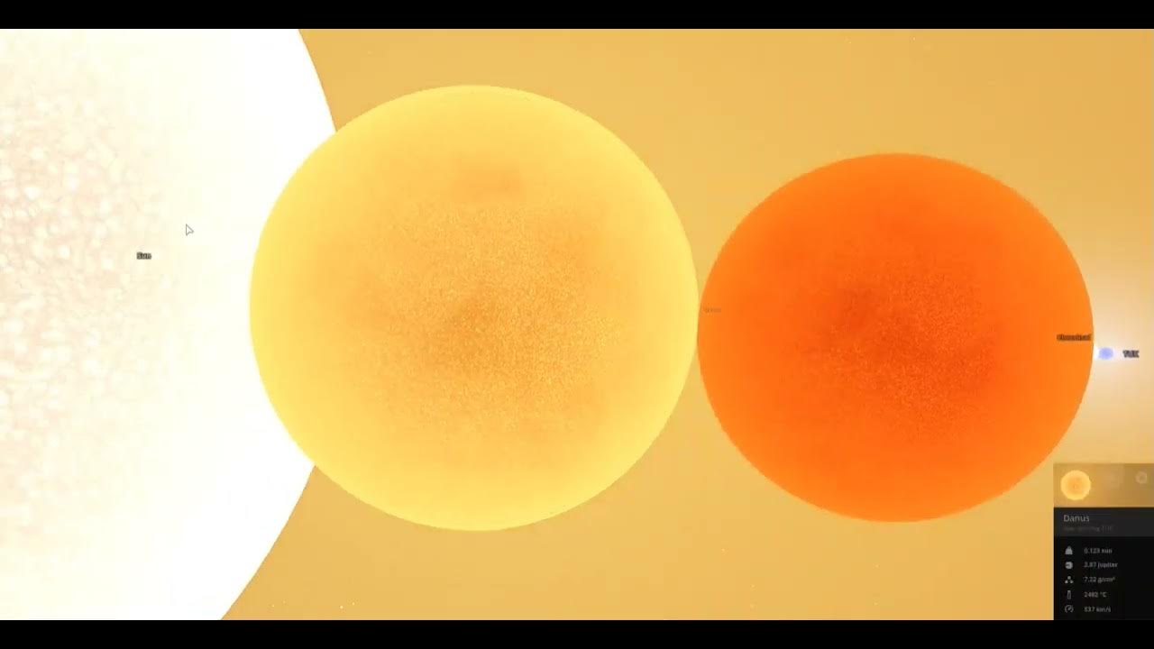 Universe Sandbox 2 Fictional Stars Size Comparison - YouTube