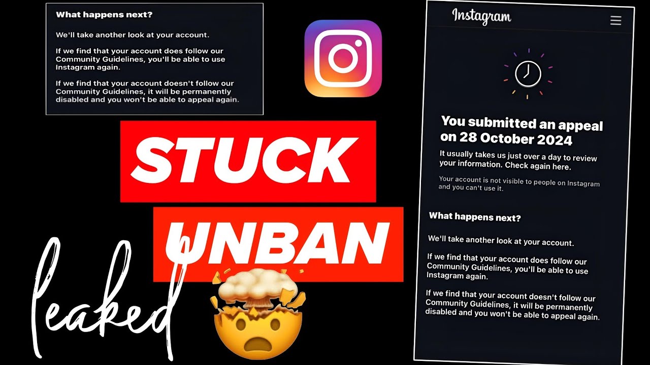 INSTAGRAM STUCK UNBAN METHOD | OLDXRANGER - YouTube