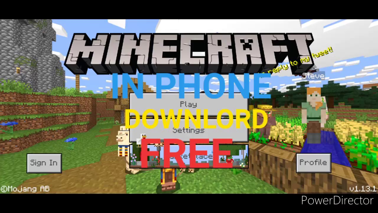 download Minecraft in phone for free100% real trick - YouTube