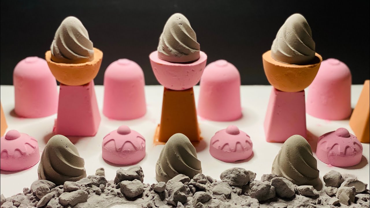 ASMR baking soda fire pits 🔥 | satisfying | relaxing | anxiety relief ...