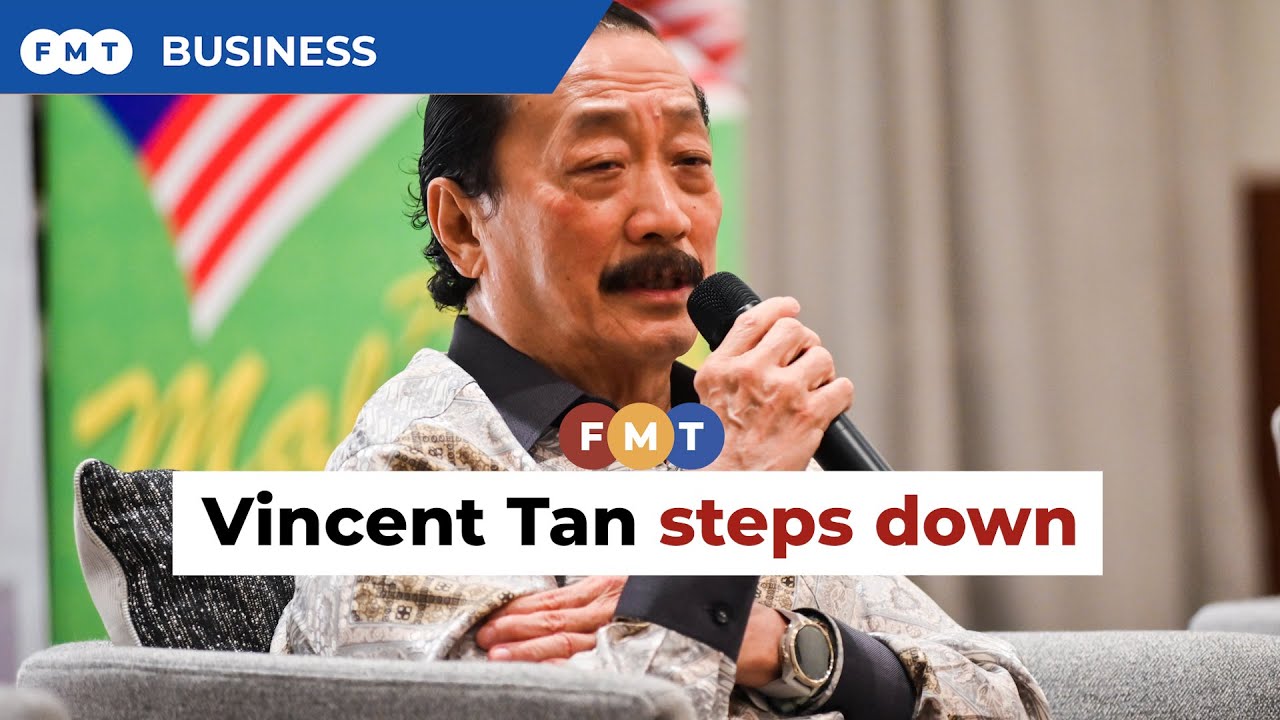 Vincent Tan steps down as chairman of Berjaya Corp - YouTube