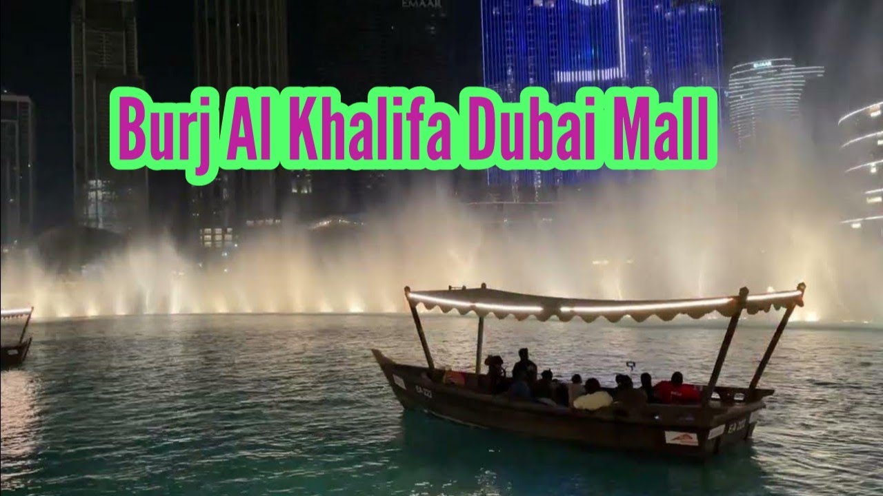 Dubai mall fountain show | Dubai water show | 4k Dubai video ultra HD ...