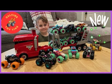 NEW! Monster Jam Nitro Neon Monster Trucks! + Monster Jam 2-in-1 Launch ...