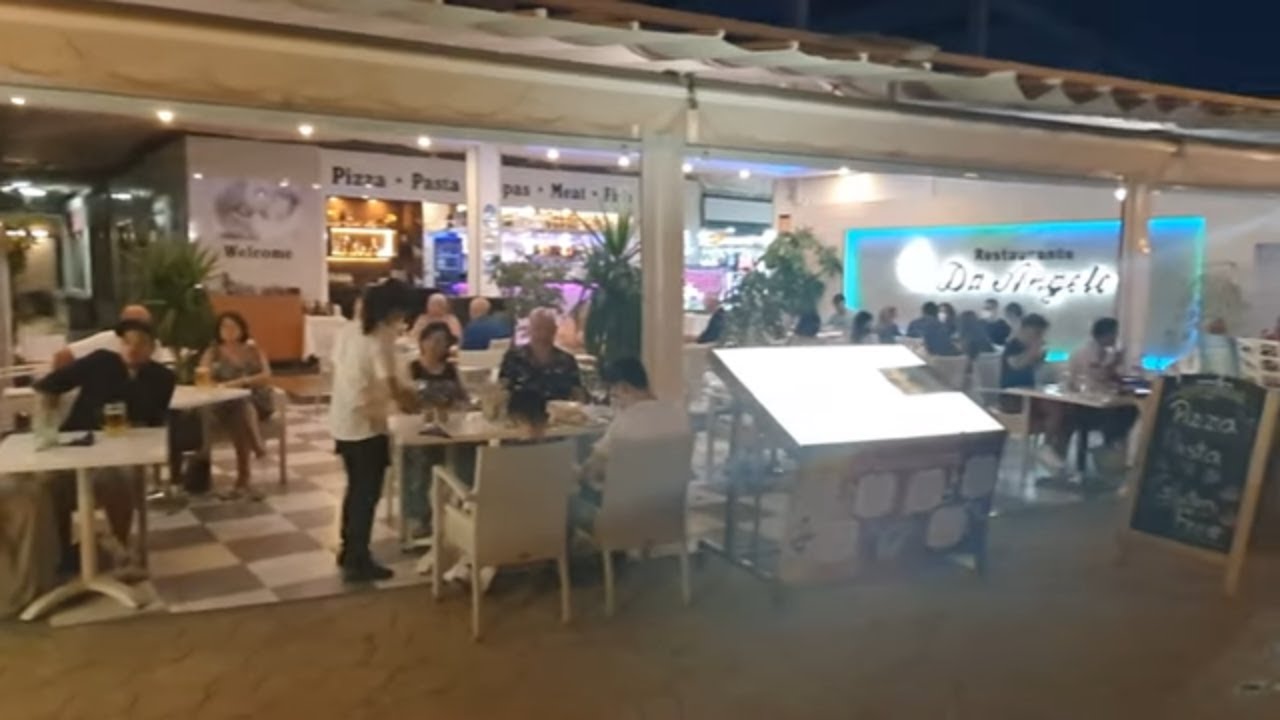 Torviscas Tenerife Evening Walk Tanyos Bar to Cactus Bar Kaluna Beach ...