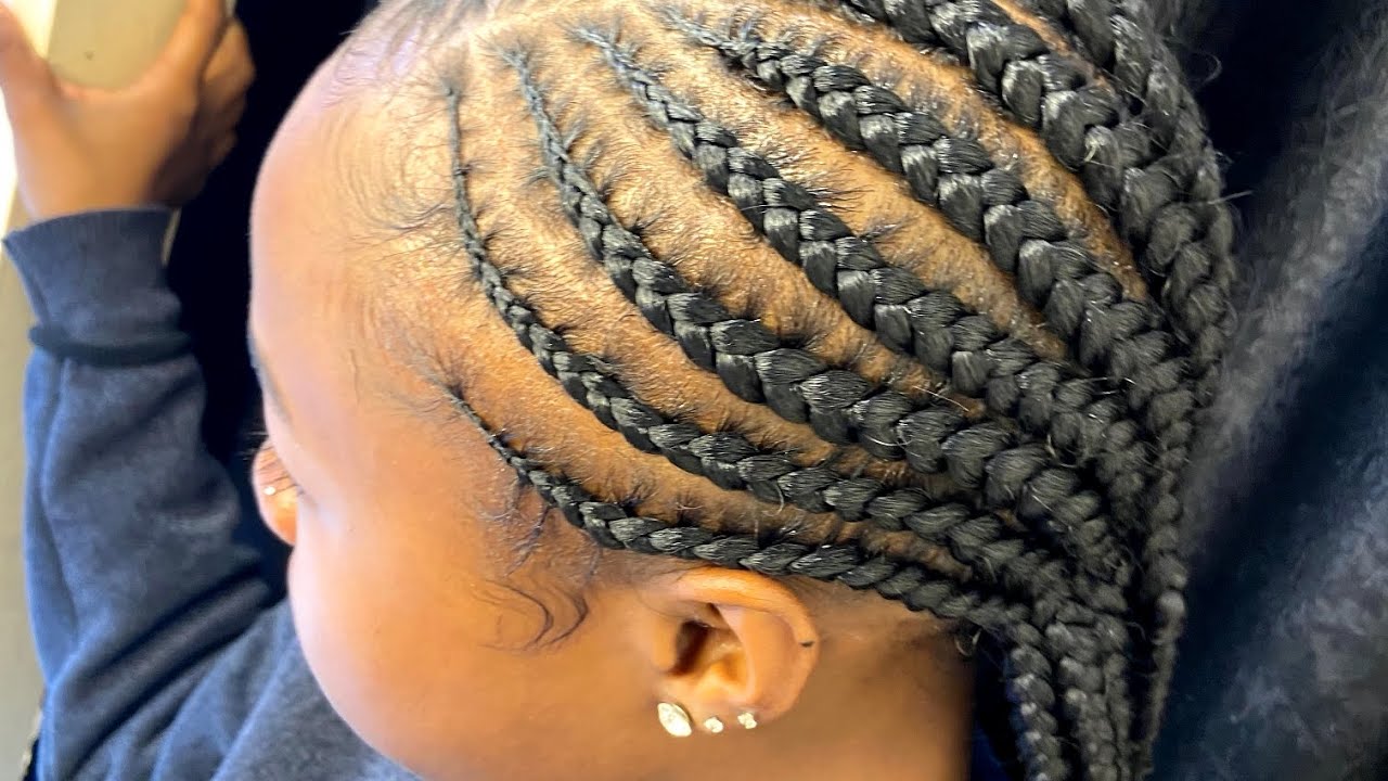 HOW TO MAKE NEAT CONROWS AND MAKE GOOD BRAIDS😍🥰 - YouTube