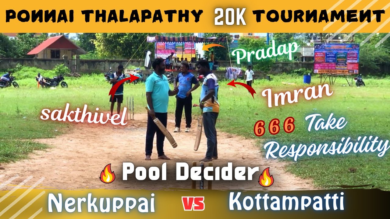 Pool Decider | Nerkuppai Vs Kottampatti | Ponnai Thalapathy 20k ...