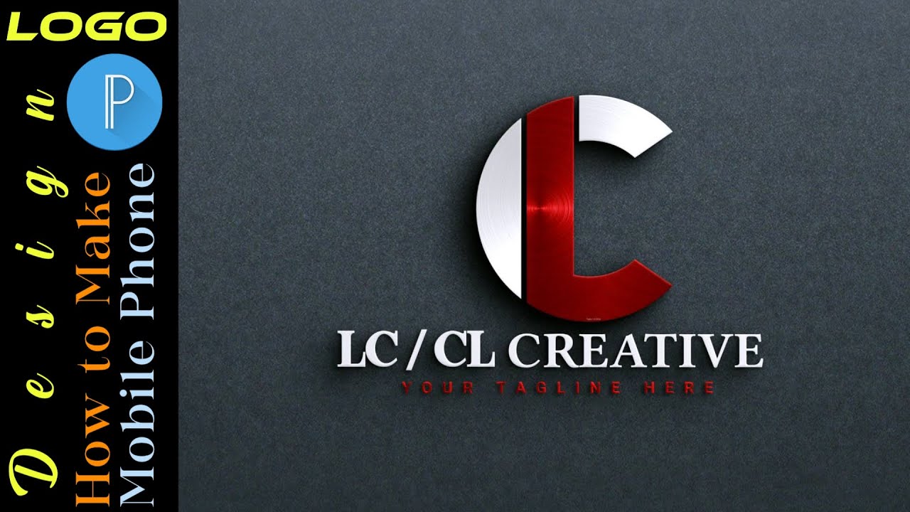 How to make LC CL logo design in your mobile phone pixellab Editing ...