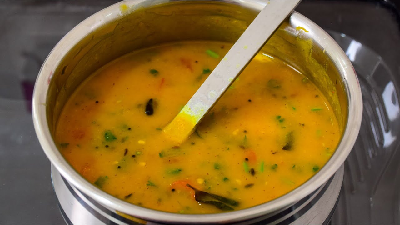 parippu curry kerala style for Rice & chapathi - YouTube