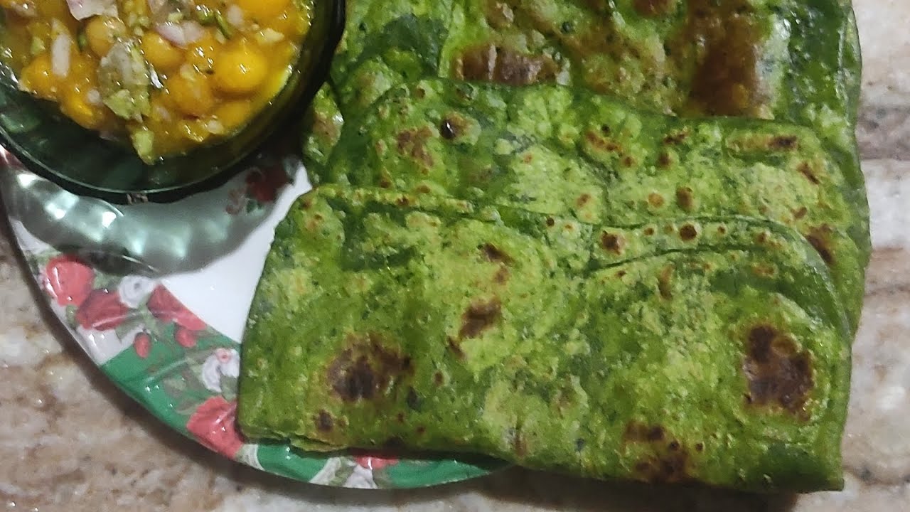 পালং শাঁকের পরোটা Palong Paratha. Spinach Paratha| Palok shak recipe ...
