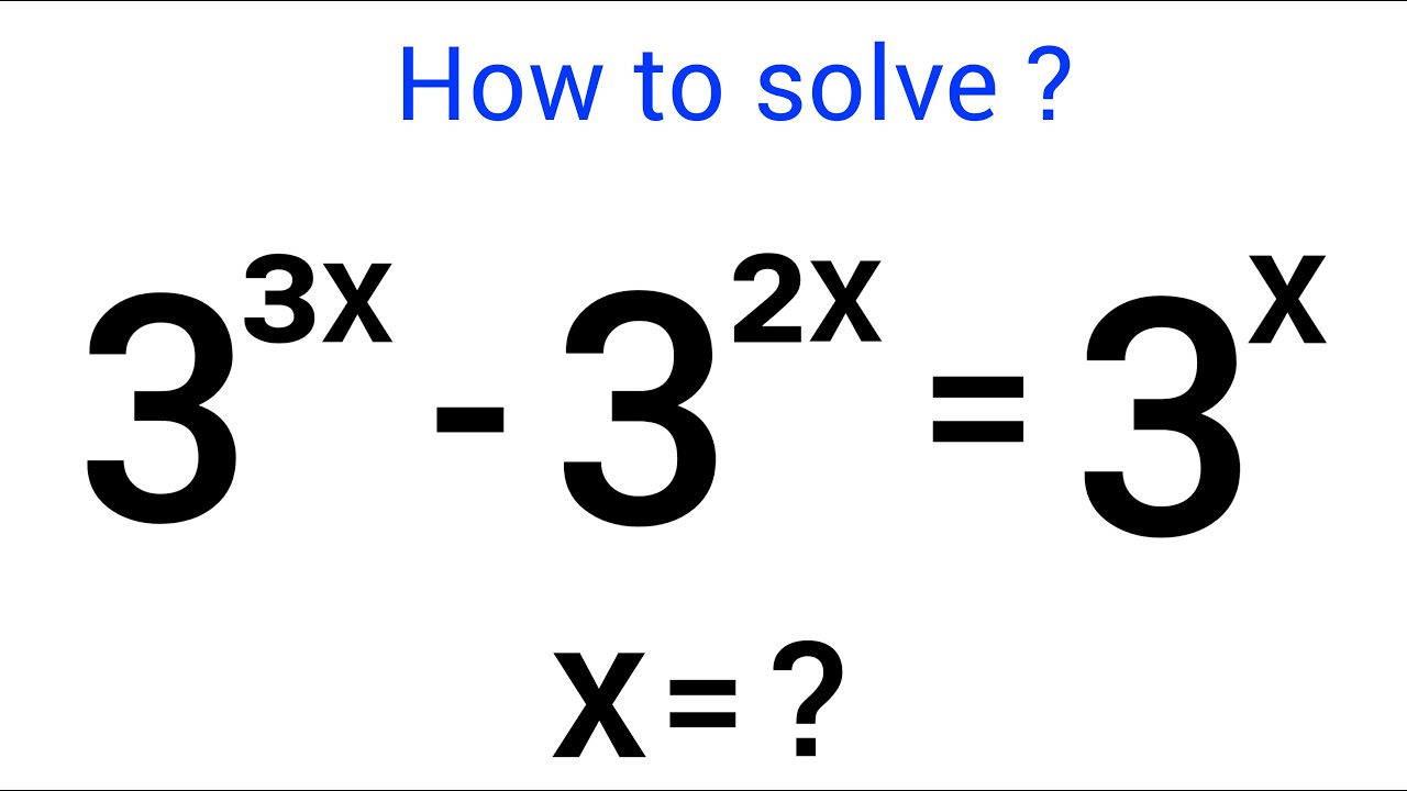 What is the value of X in this equation ? - YouTube
