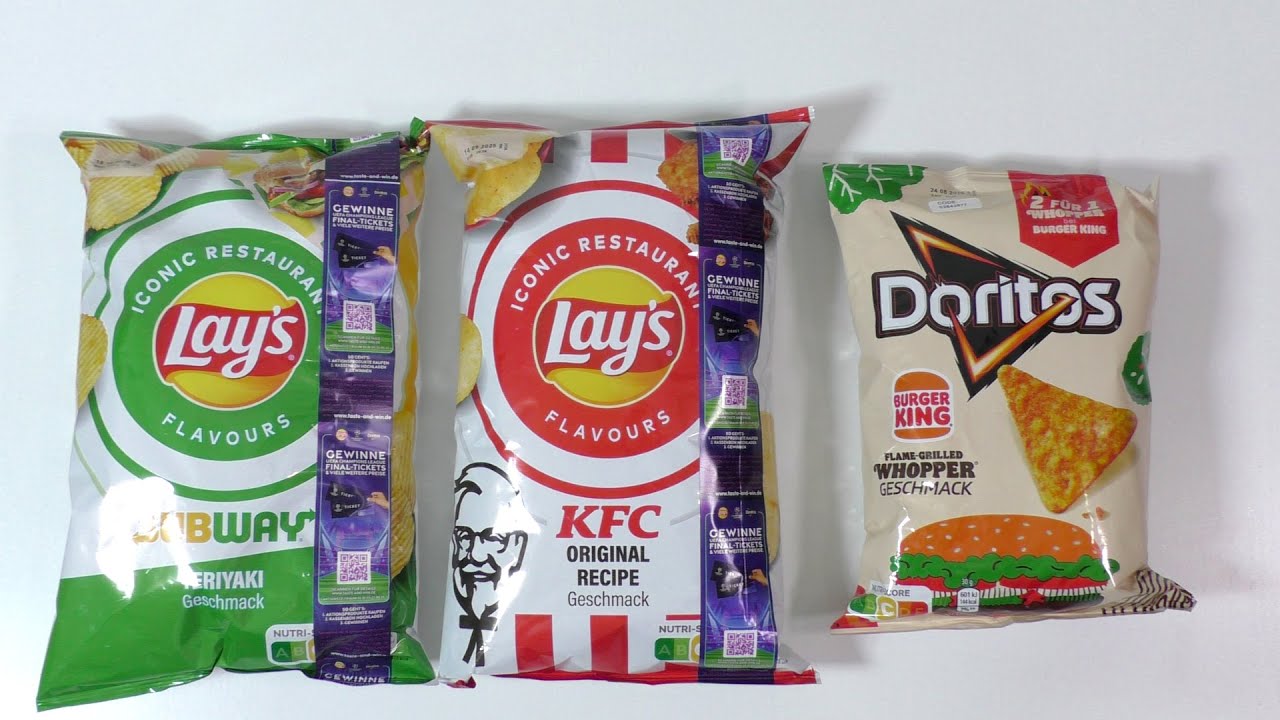 Lay's KFC, Doritos Burger King, Lay's Subway - YouTube