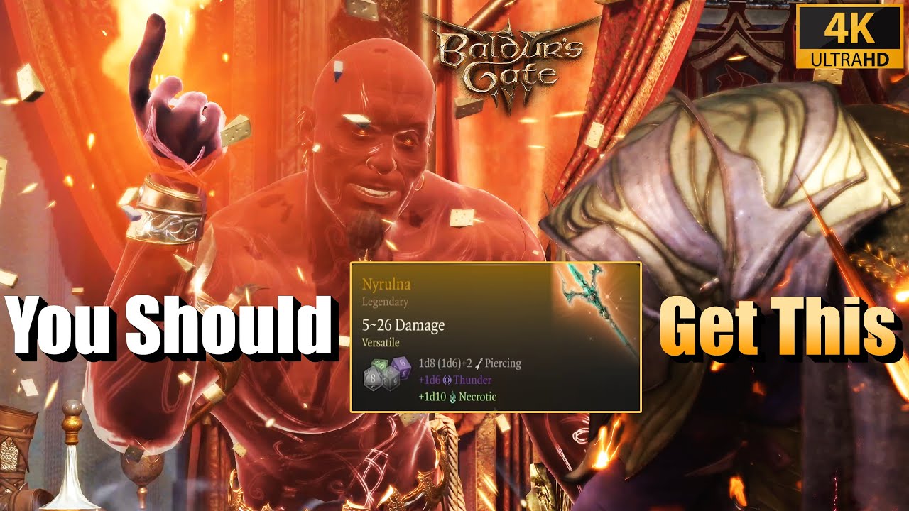 Baldur's Gate 3 - Nyrulna Legendary Trident - Dribbles The Clown ...