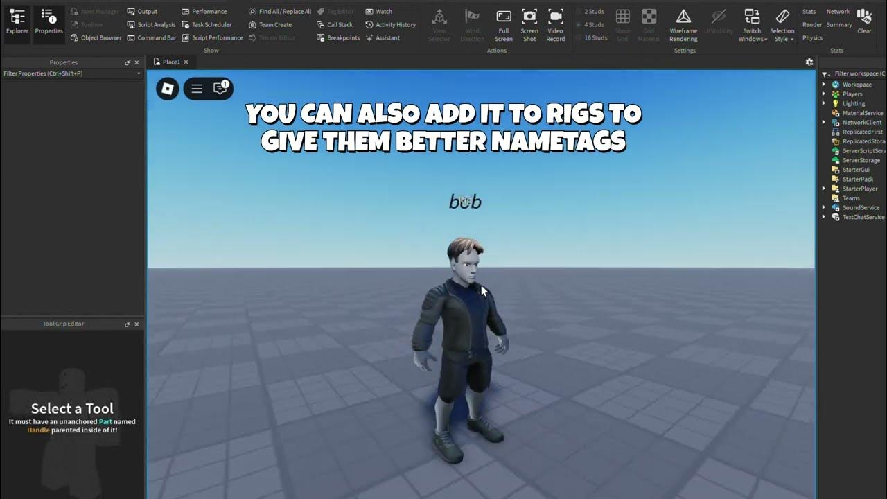 Roblox Studio: Billboard GUI/Nametags tutorial - YouTube