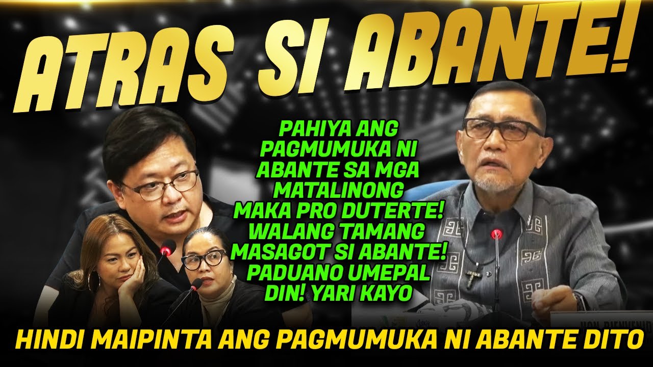 NAKUPO! KAKAPASOK LANG DOC RICHARD MATA SINAGOT SI ABANTE / ATTY ...