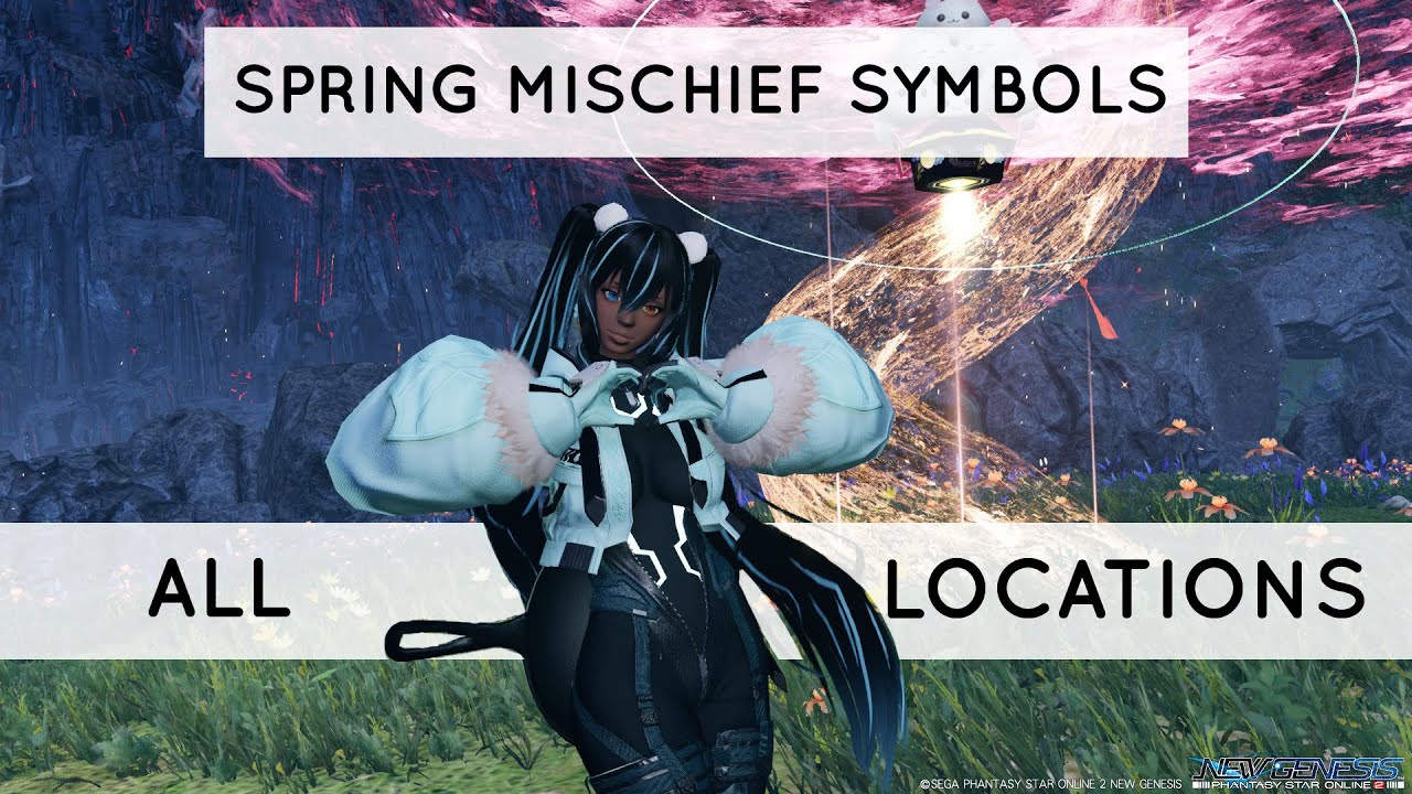 Spring '23 Mischief Symbol All Locations | Phantasy Star Online 2: New ...