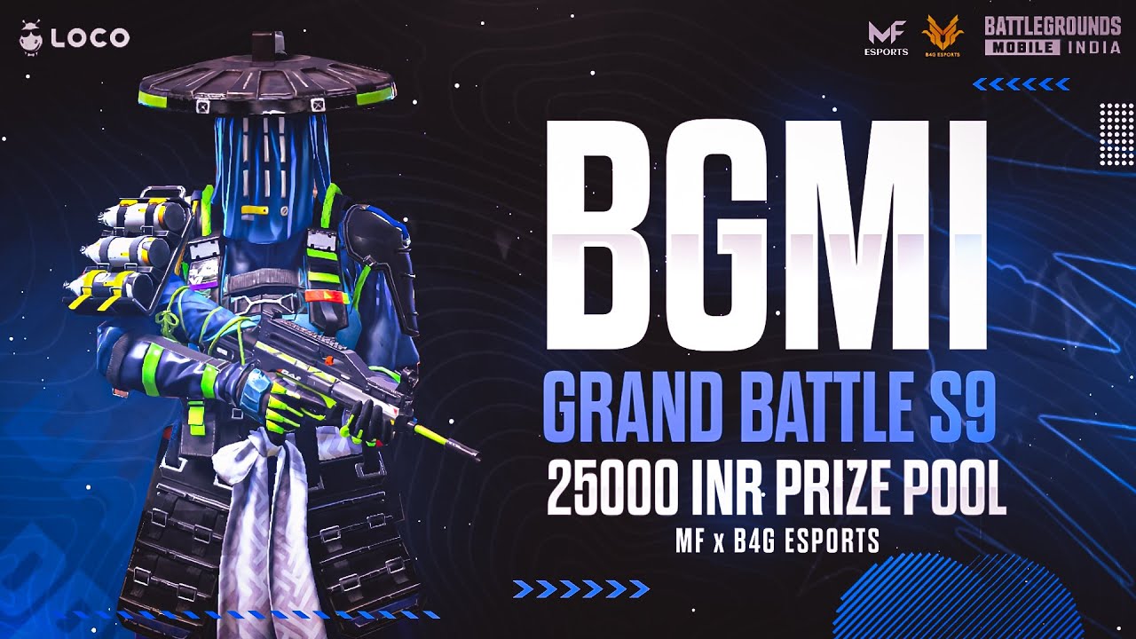 BGMI GRAND BATTLE SEASON 9 GRAND FINALS LIVE | 25000 INR PRIZE POOL ...