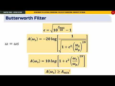Active Filters Butterworth Filter (م.م نوار سعد) - YouTube
