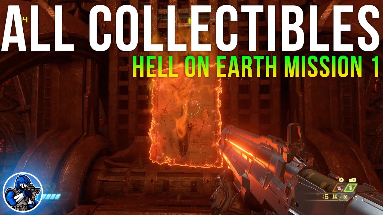 DOOM Eternal Hell on Earth Secrets & Collectibles - YouTube