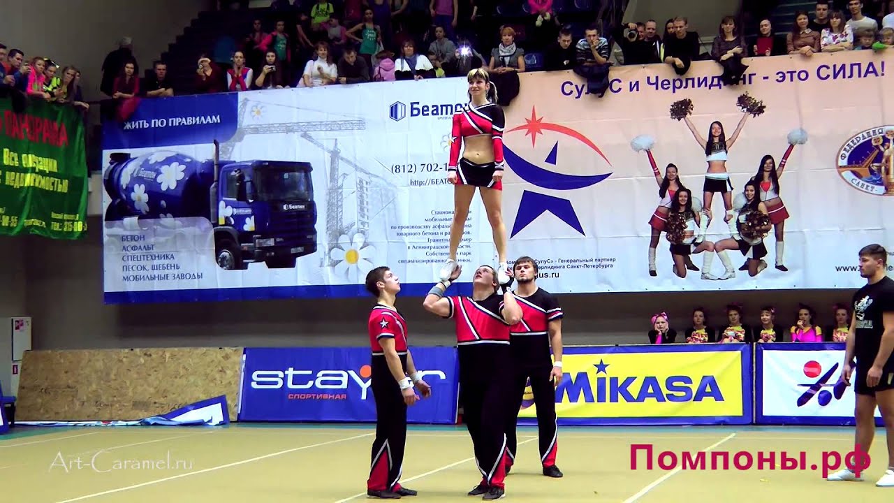 Extra Cheerleading Team Partner Stunt 1 - YouTube