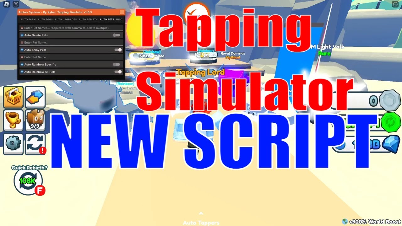 Tapping Simulator Script Gui 2022 Op Auto Farm And Auto Upgrades 5863