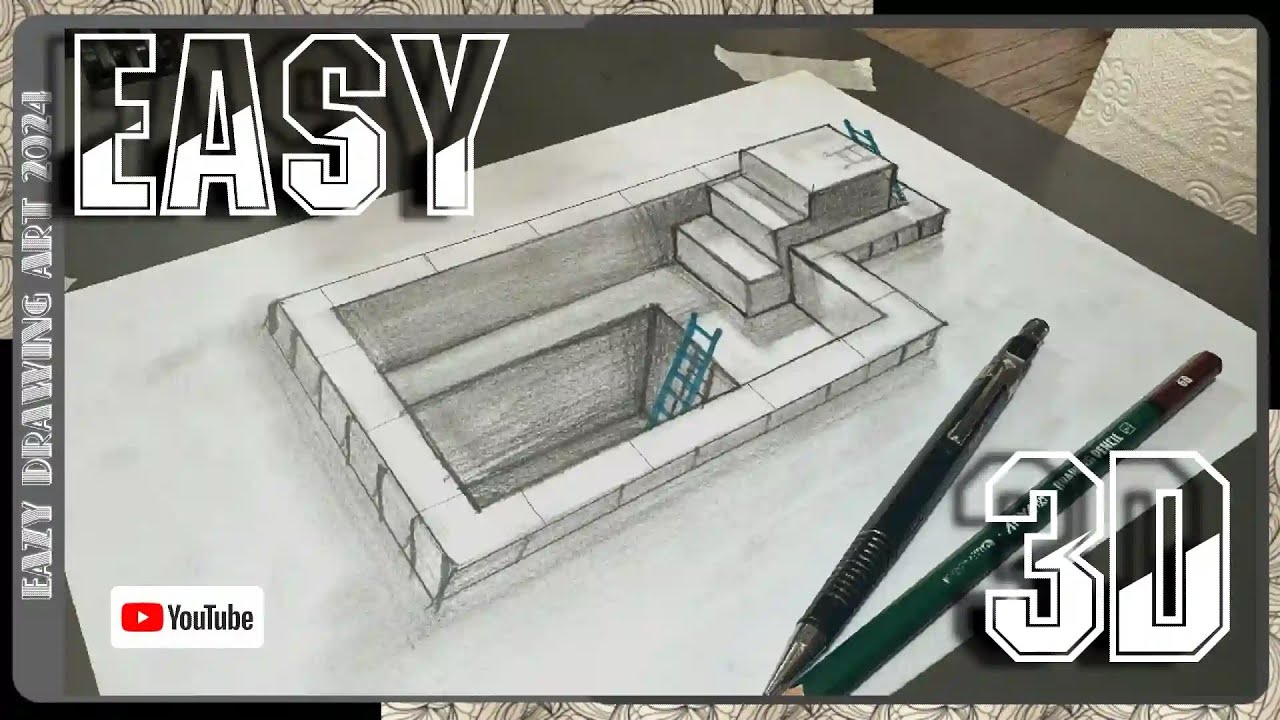 Anamorphic Art //3D illusion Drawing On Paper For Beginners - step by ...