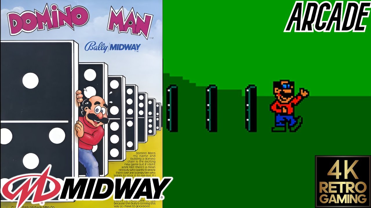 Domino Man Arcade ( Midway 1983 ) 4k Gameplay - YouTube