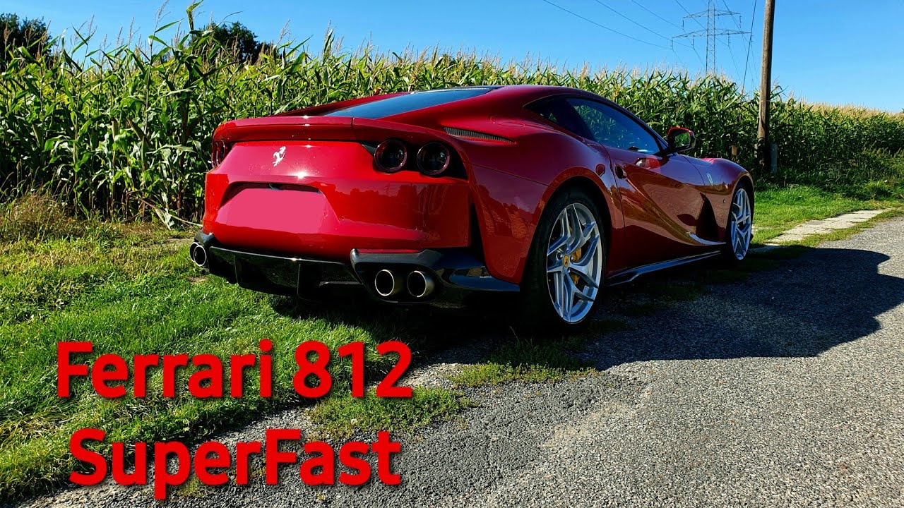 Ferrari 812 Superfast V12 800HP stock exhaust sound | Dźwięk układu ...
