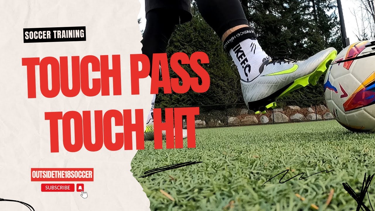 Soccer Training: 3 touch passes, touch and hit. - YouTube