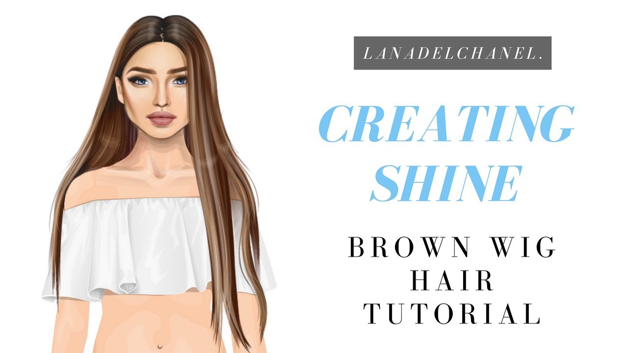 HOW TO: CREATING SHINE | Stardoll Wig Tutorial | LanaDelChanel. - YouTube