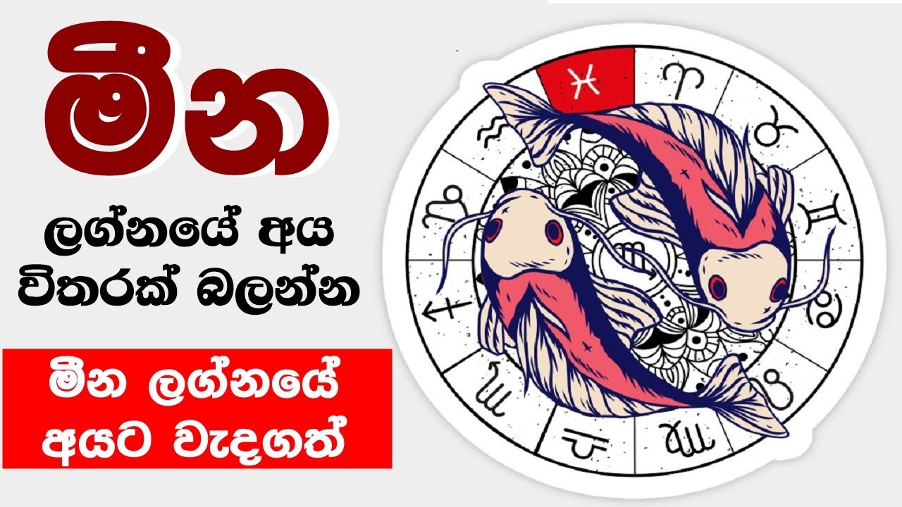 මීන ලග්නයේ අය විතරක් බලන්න - මීන අයට වැදගත් / Pisces in a Nutshell ...