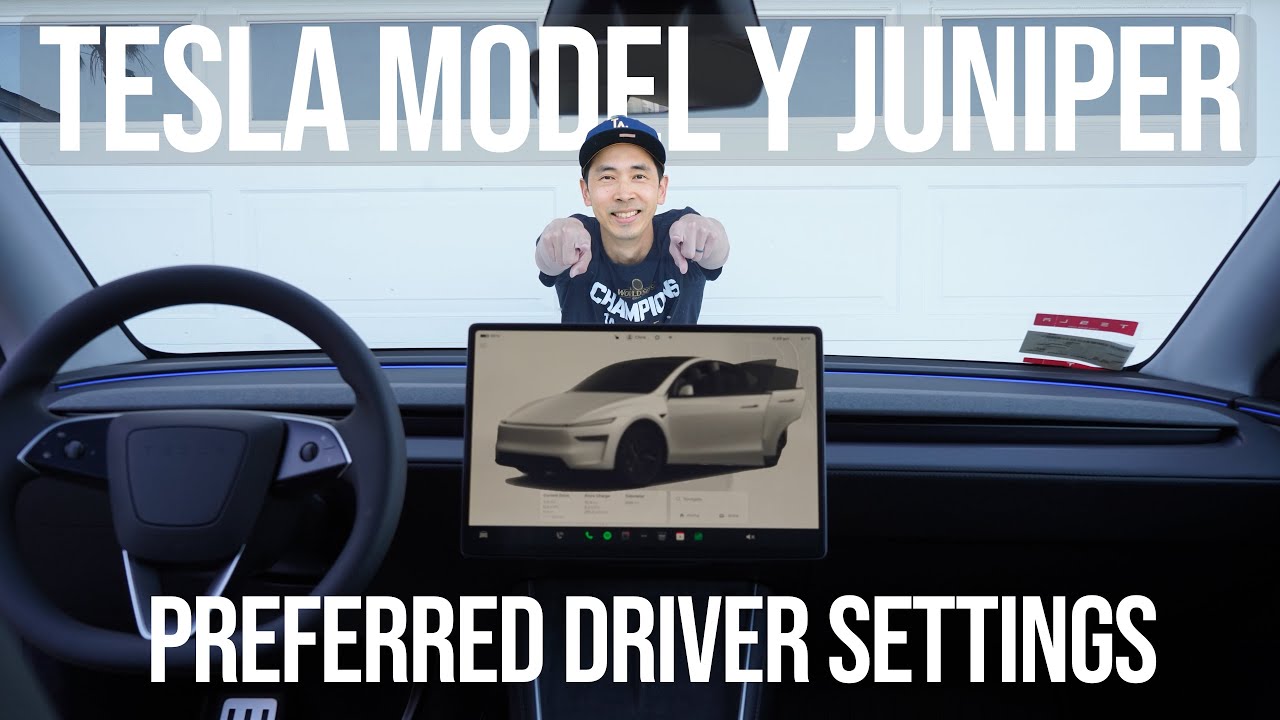Tesla Model Y Juniper: Preferred Driver Settings - YouTube