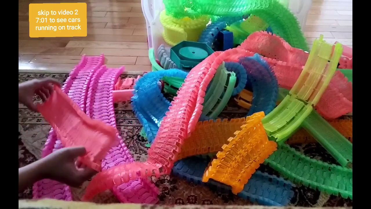 My glow trax / magic tracks collection part 1 - YouTube