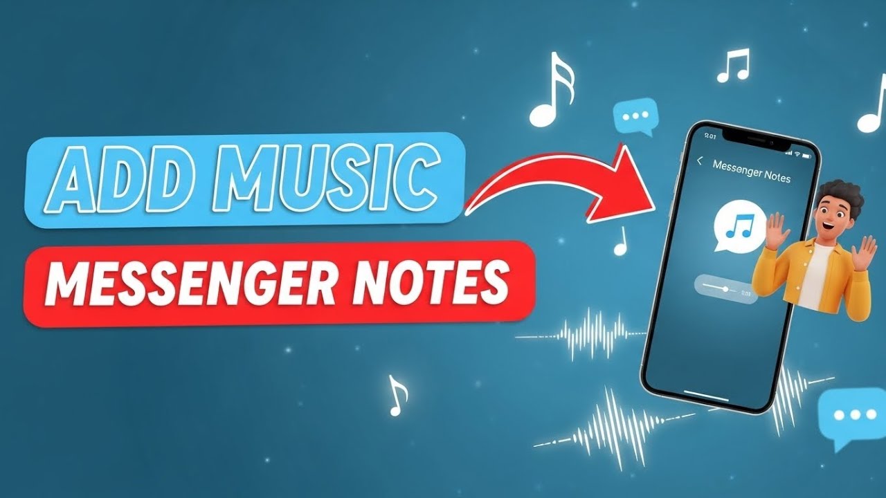 How to Add Music to Messenger Notes - YouTube