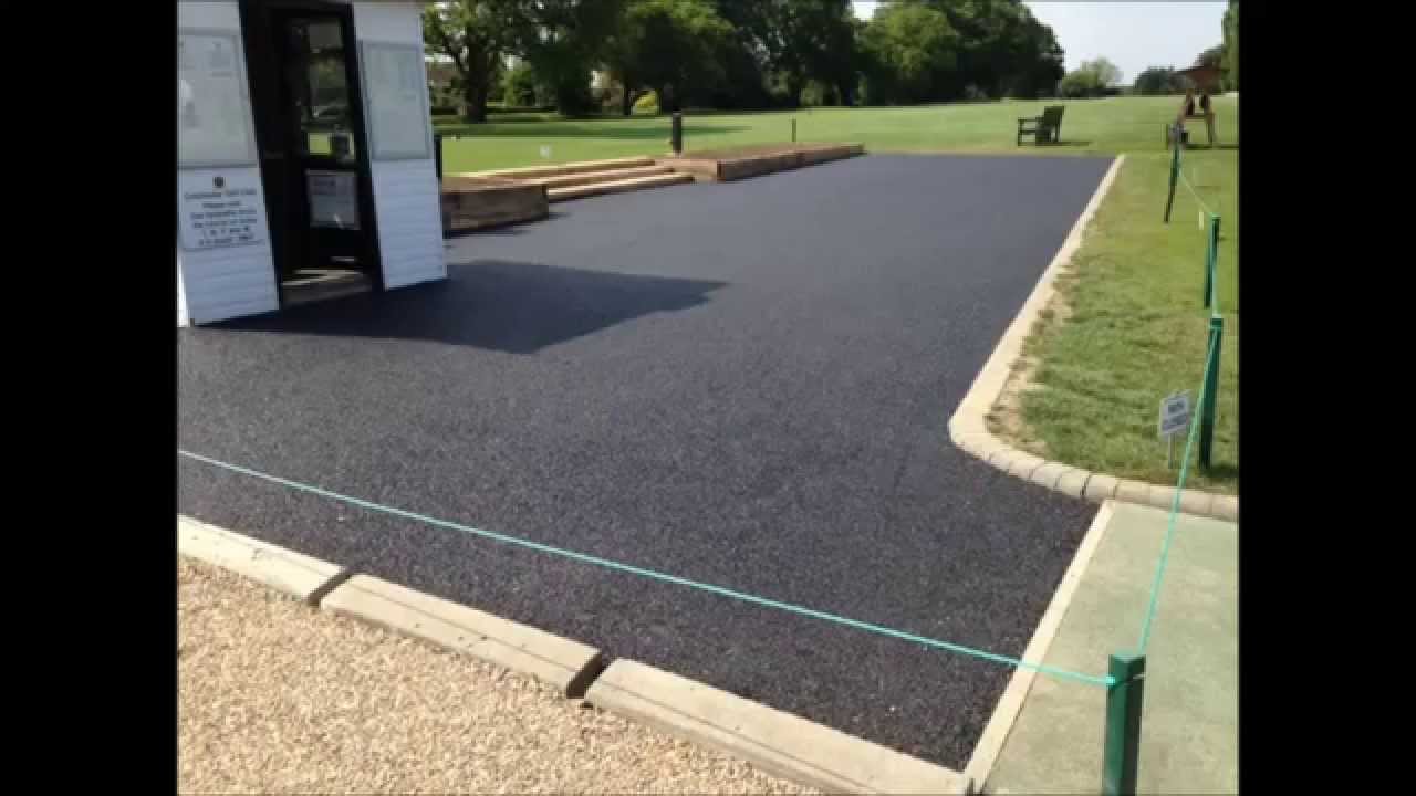 Recycled Rubber Crumb Pathways to Essex Golf Course - YouTube